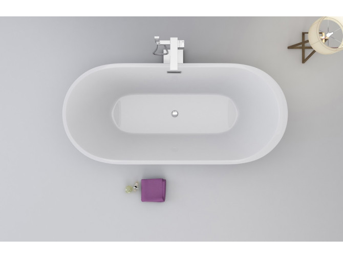 Freistehende Badewanne Renoz 170x80 | Ablauf Klick-Klack & Füße im SET ...